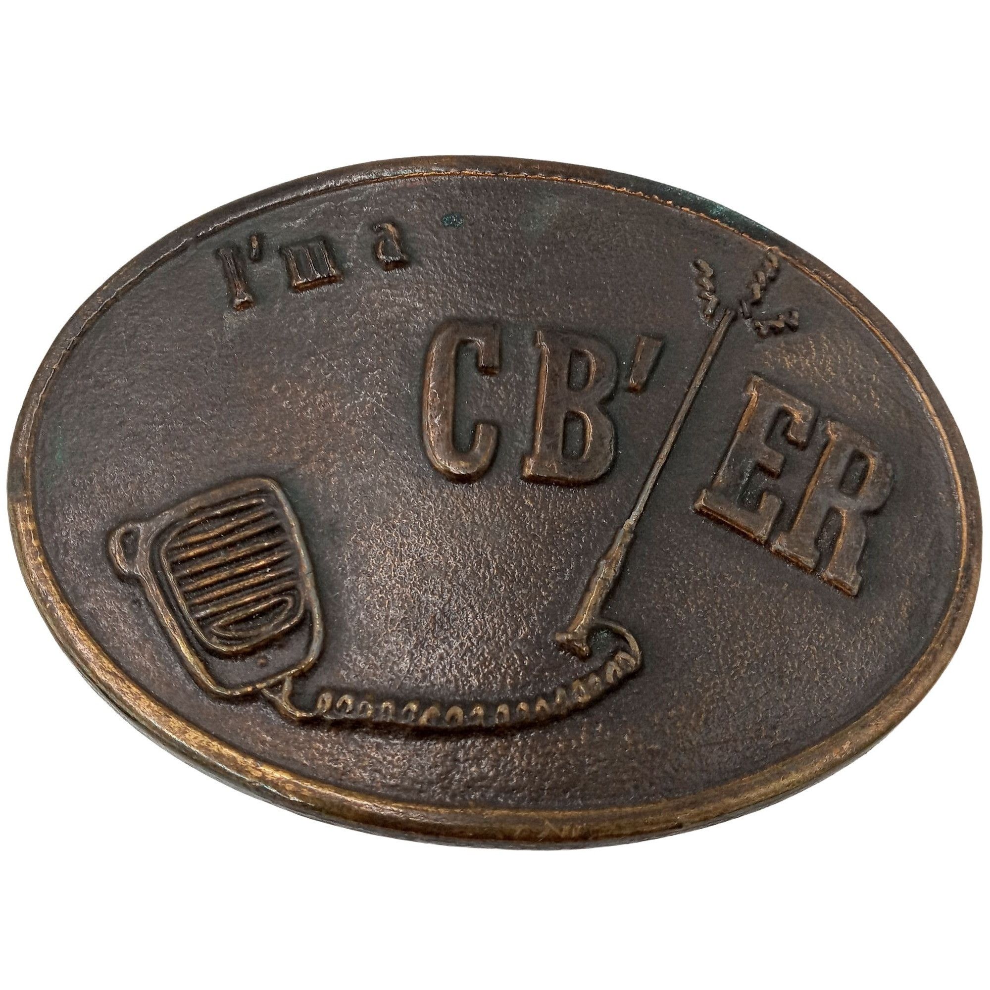 Other Im A CBer Belt Buckle Vintage CB Radio Trucker Western Wear | Grailed