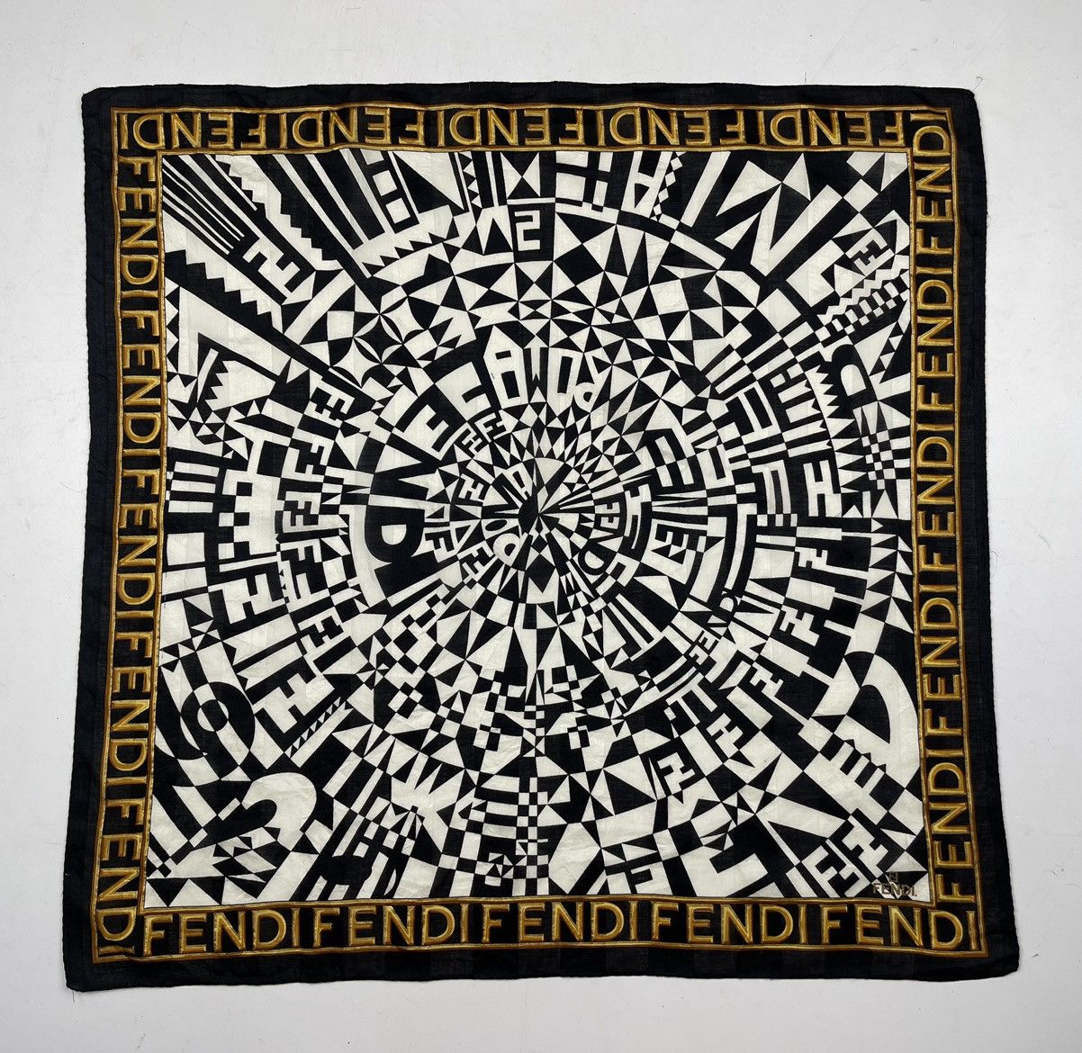 Fendi fendi scarf bandana handkerchief neckerchief turban | Grailed