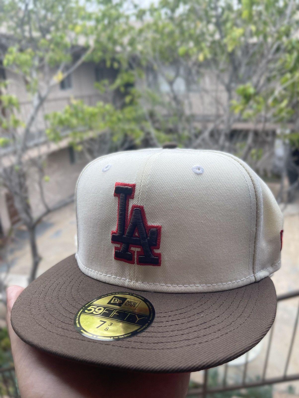 New Era LA Dodgers Café Con Leche Fitted - 7 3/8 | Grailed