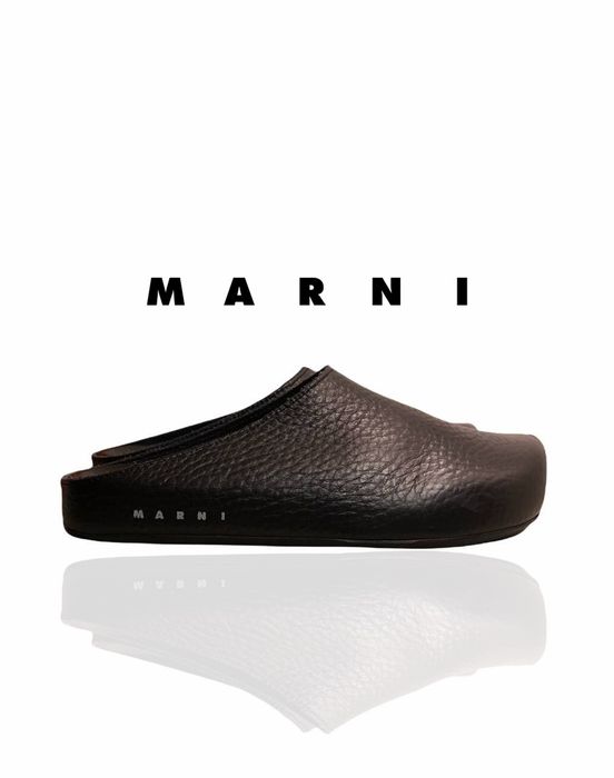 Marni Marni Mules Black Grainy Leather | Grailed