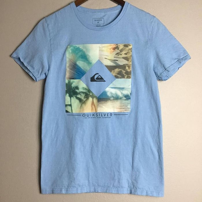 Quicksilver Vintage Quicksilver Surf Surfing Beach Ocean Blue S T Shirt ...