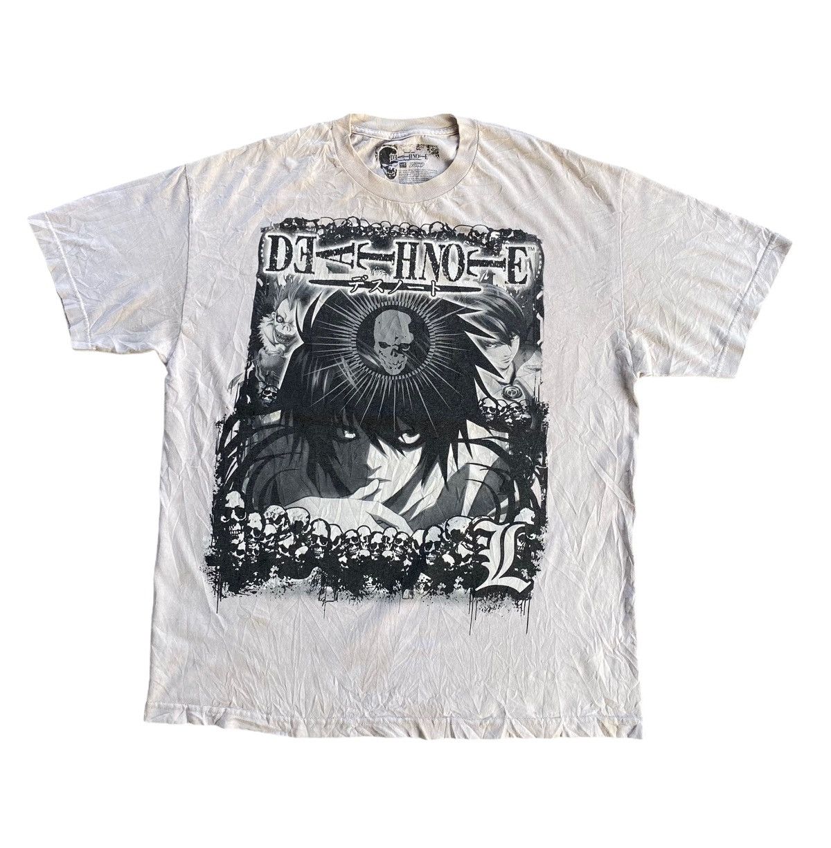 Anima × Jump × Vintage Vintage Y2K Death Note Anime T-Shirt Manga Size ...