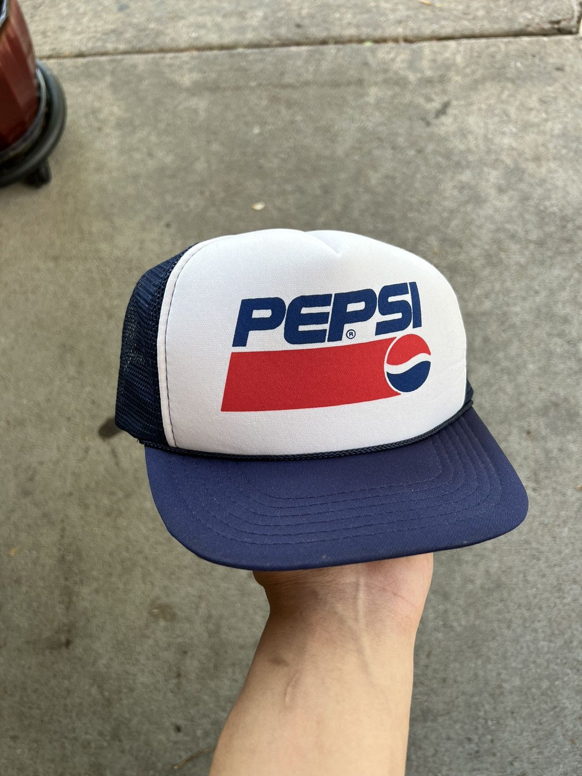 Pepsi × Trucker Hat × Vintage Vintage 1970’s/80’s Pepsi Logo Trucker ...
