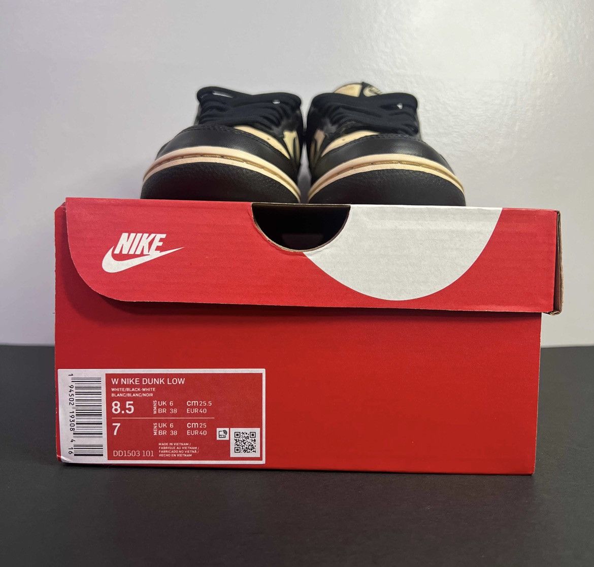 Custom × Nike × Streetwear Nike Dunk Low Panda Black White Neo Vintage ...