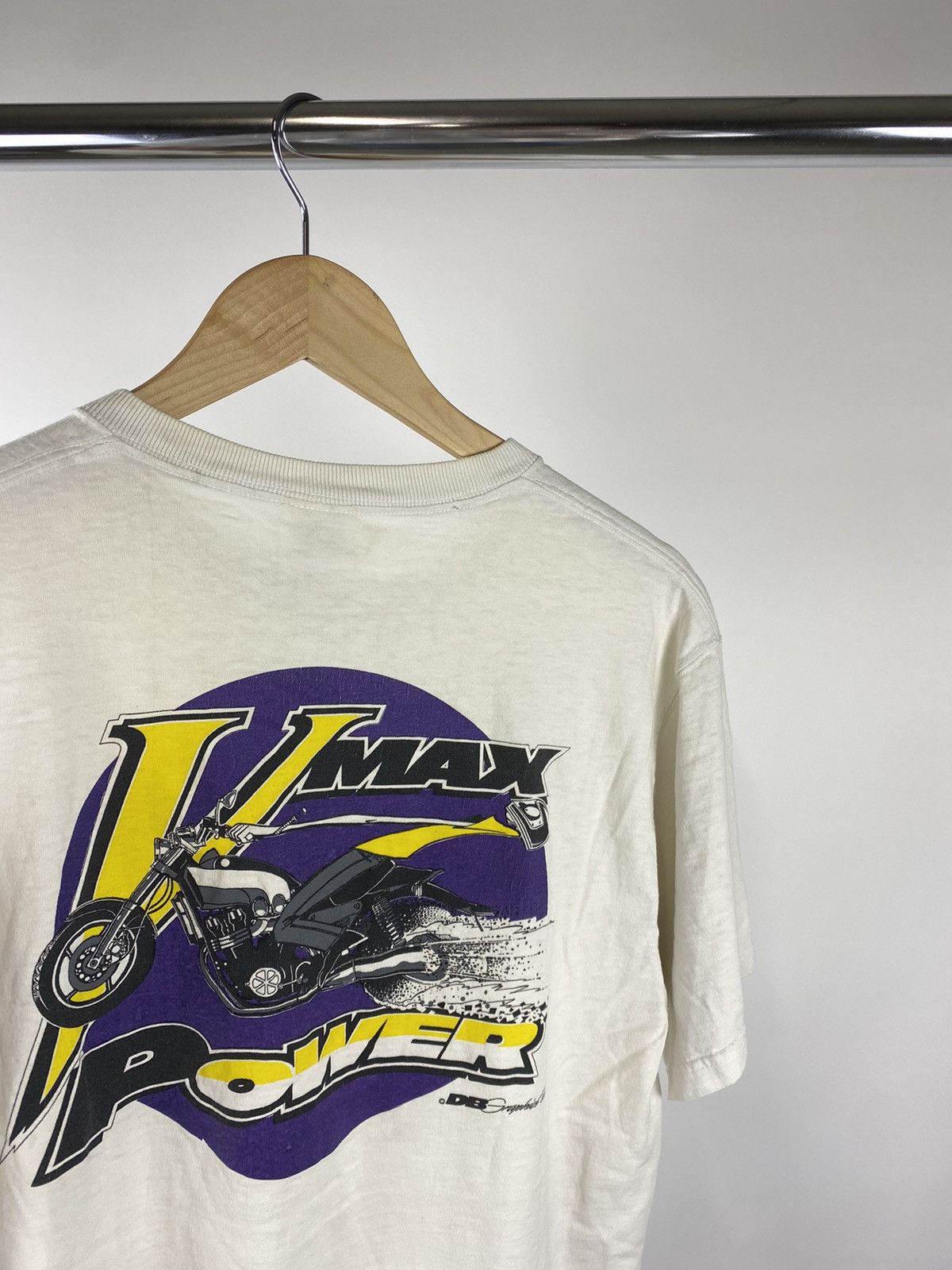 Vintage Vintage Vmax Graphics Biker Tee | Grailed