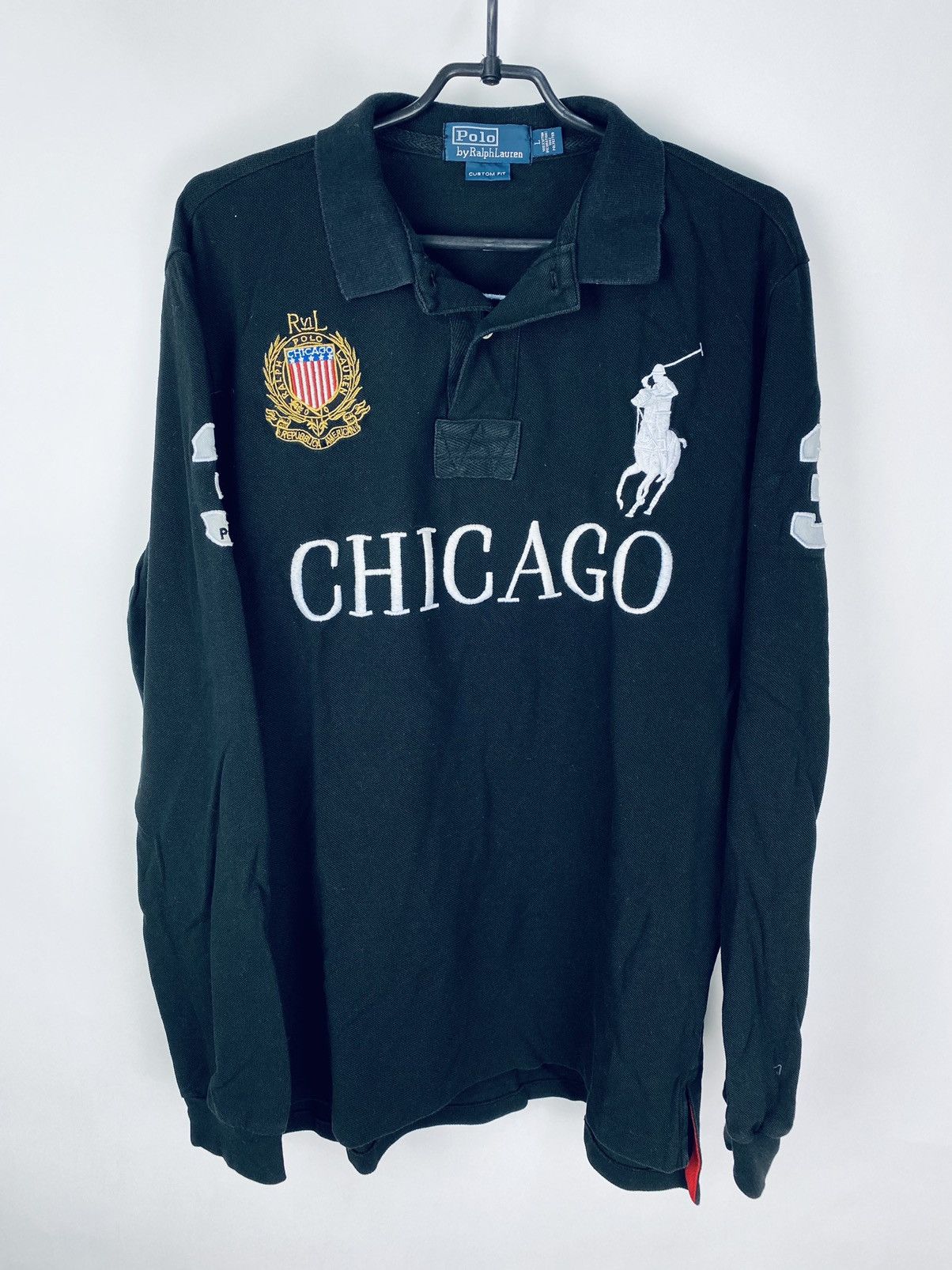 Ralph Lauren × Vintage RALPH LAUREN CHICAGO RUGBY VINTAGE POLO LONG ...
