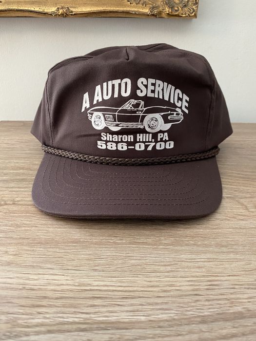 Vintage Vintage 80’s Auto Service Convertible Snap Back Trucker Hat ...