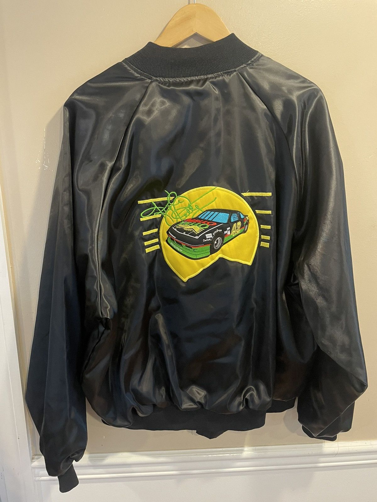NASCAR Vintage kyle petty nascar satin bomber jacket xxl | Grailed