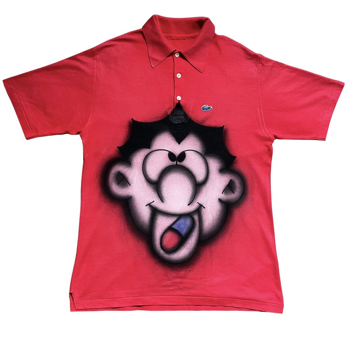 Streetwear × Vintage Atticus Torre Custom Airbrushed Polo | Grailed