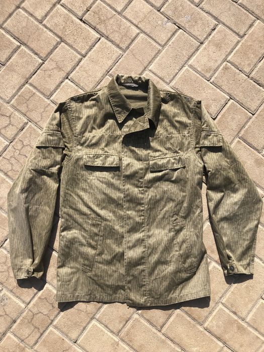 Vintage East German DDR Strichtarn Camo Jacket | Grailed