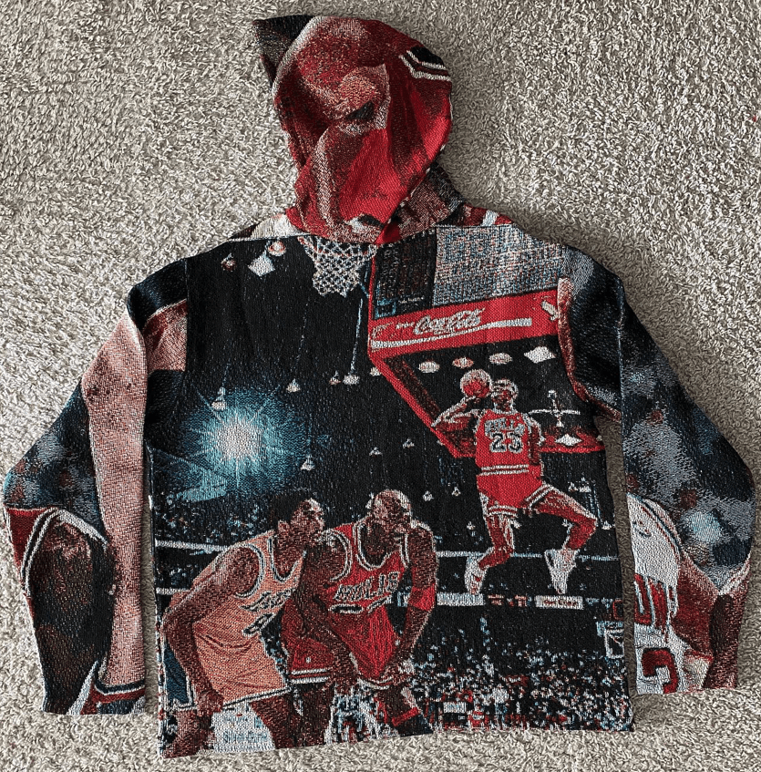 NBA Michael Jordan - tapestry knit style hoodie | Grailed