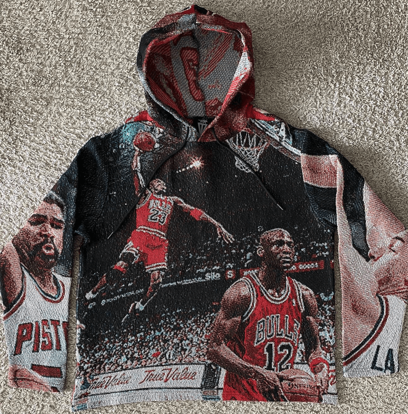 NBA Michael Jordan - tapestry knit style hoodie | Grailed