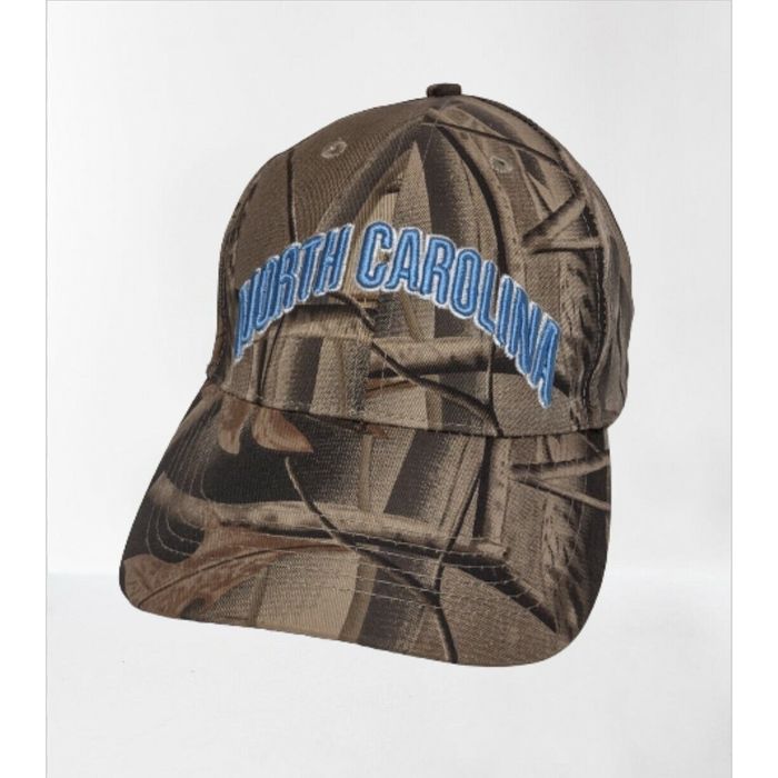 Other North Carolina Snapback Hat Brown Camo Blue Embroidered Cap | Grailed