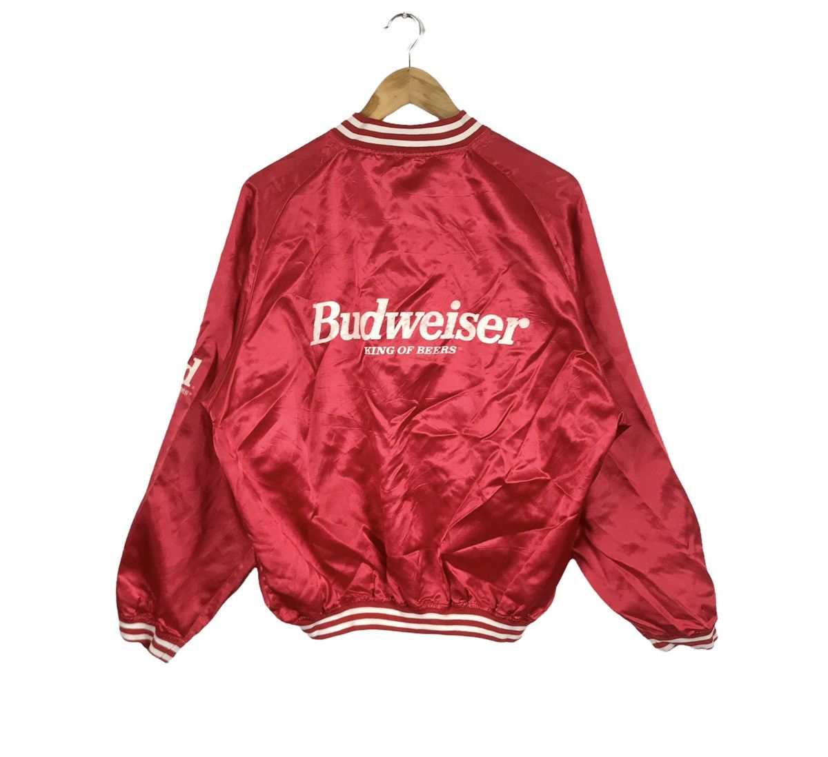 Budweiser Vintage Budweiser King Of Beers Light Bomber Jacket | Grailed