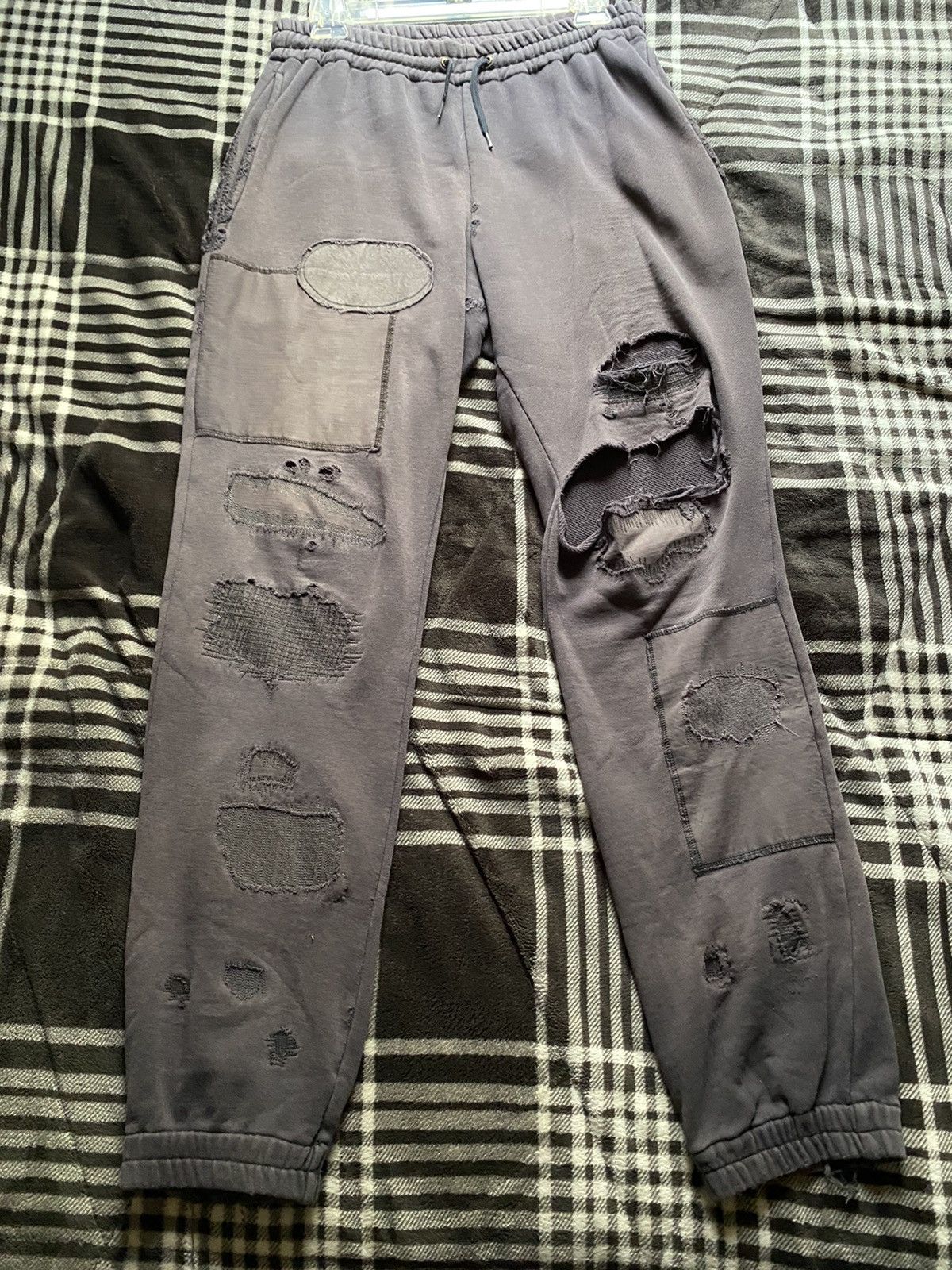 Undercover Undercover SCAB patchwork sweatpants | Grailed