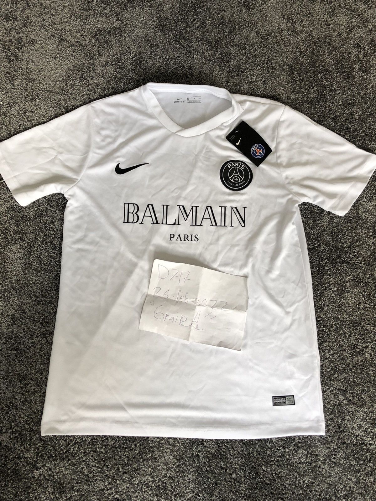 Balmain × Nike Psg x Balmain jersey | Grailed