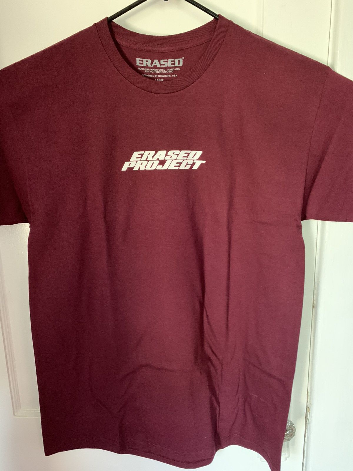 Erased Project Erased Project - Ninja Tee - Maroon | Grailed