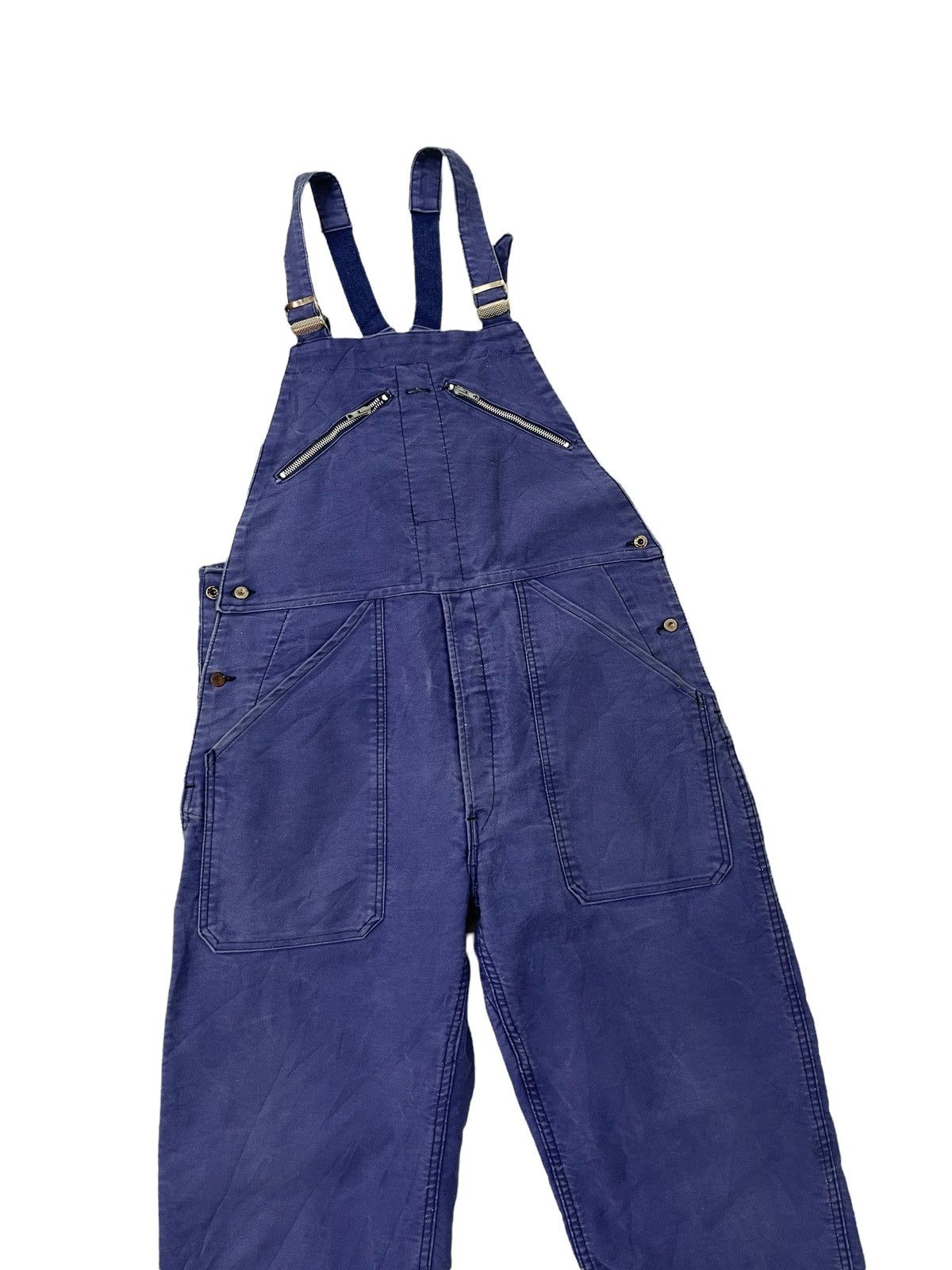 Vintage 80s Adolphe Lafont Overalls Moleskin French Workwear 2🟦 | Grailed