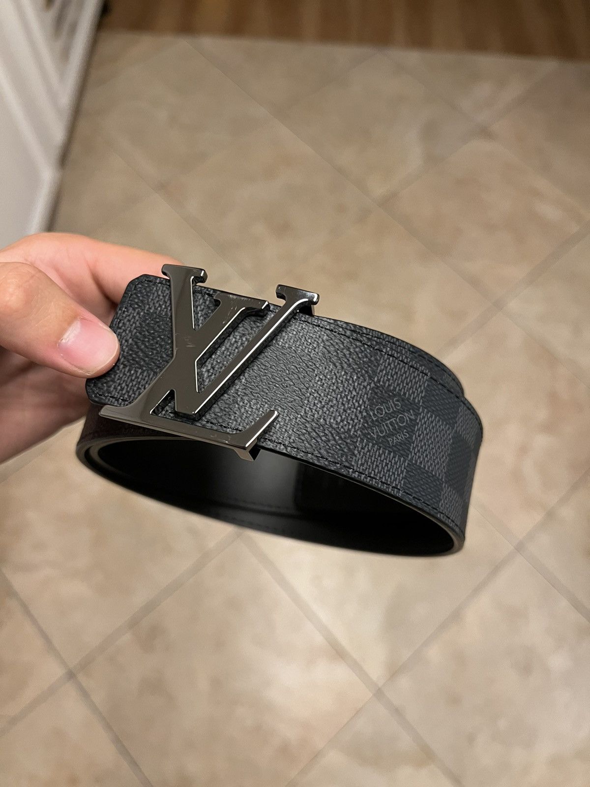 Louis Vuitton Louis Vuitton Checkered Belt | Grailed