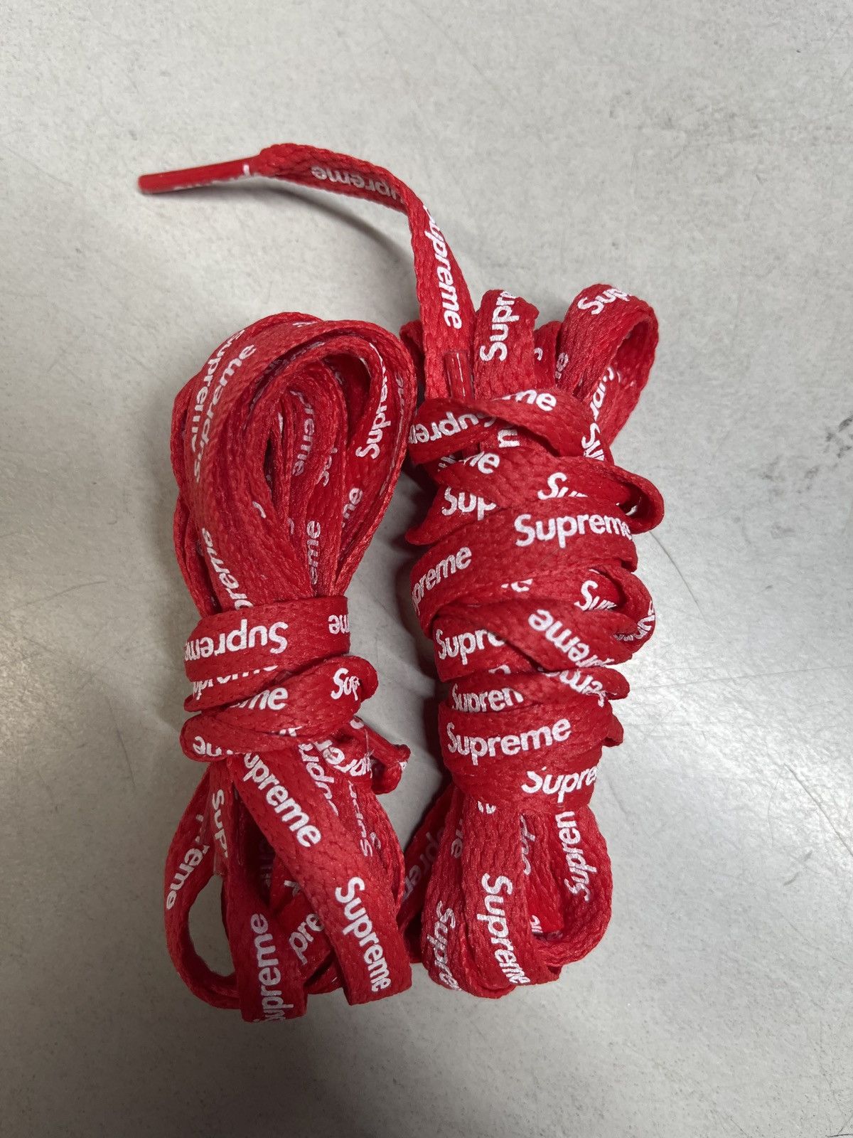 Supreme Supreme Red Laces (1 PAIR) | Grailed