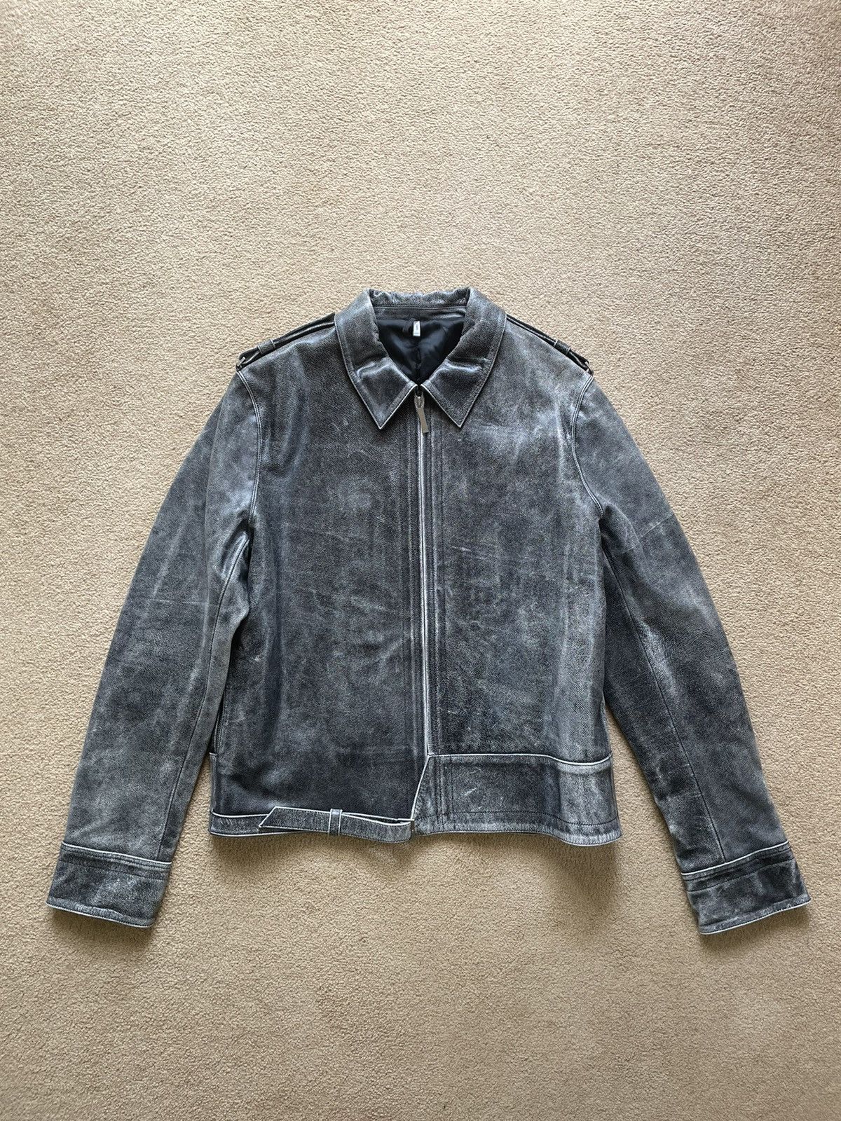 Dior × Hedi Slimane Dior Homme FW 2002 Leather Jacket | Grailed