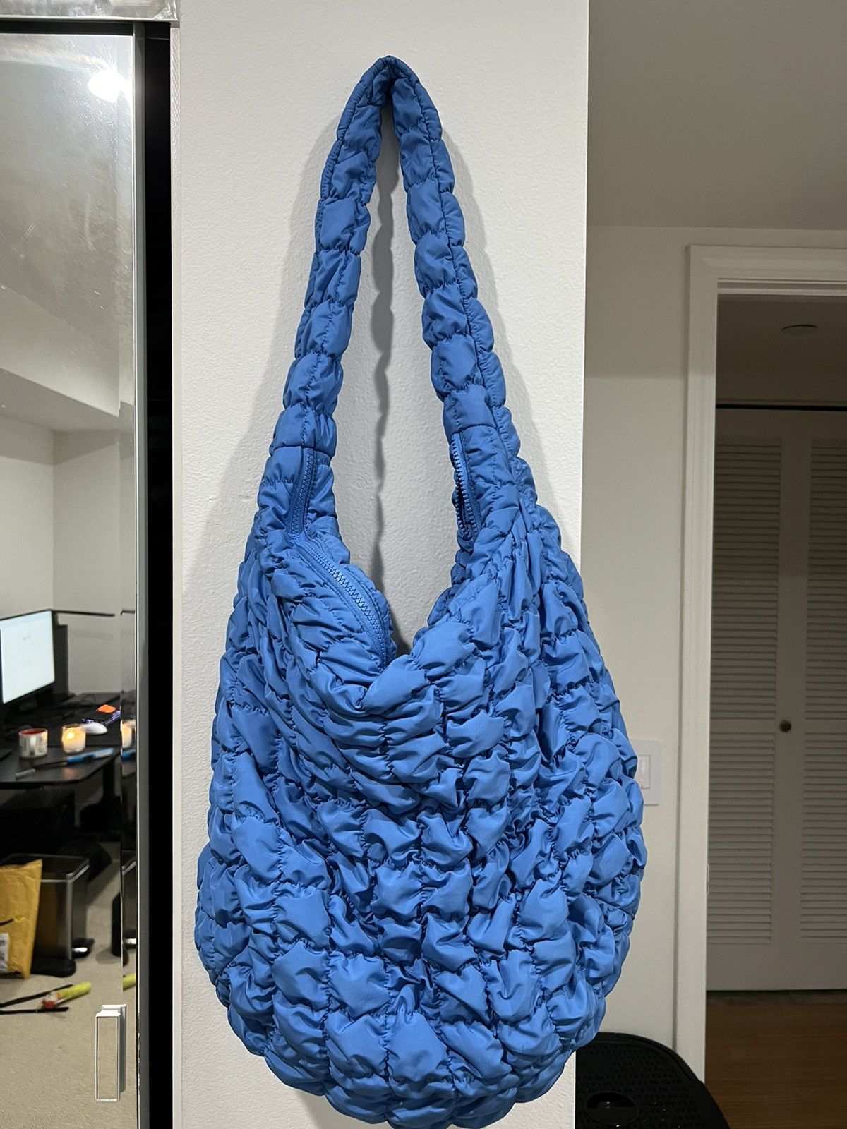 Cos Blue Oversized Quilted Bag | Grailed