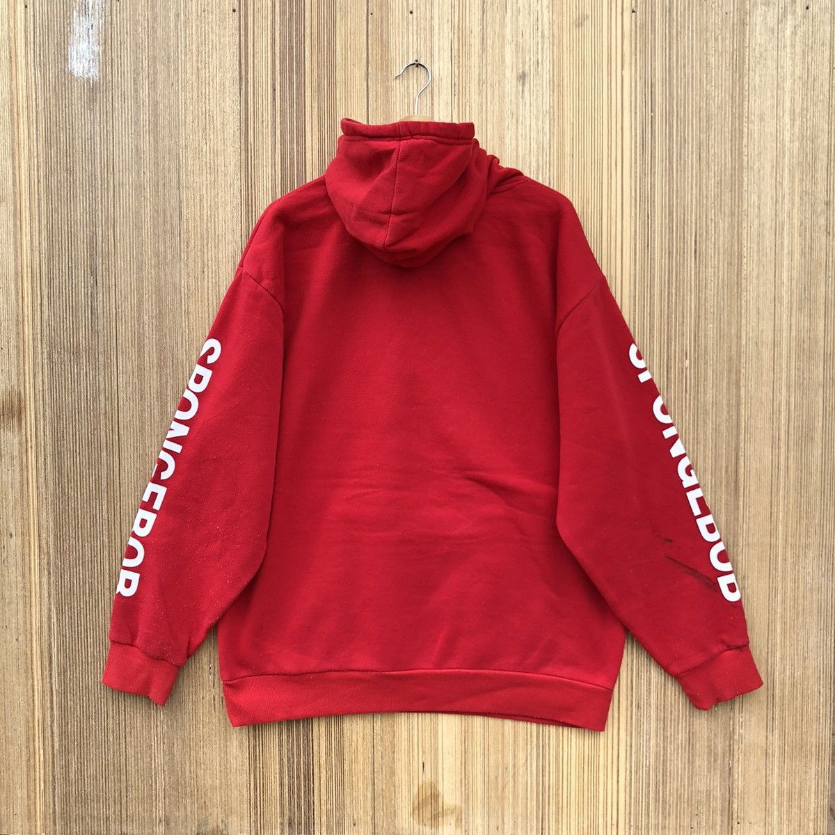 Cartoon Network Vintage Spongebob Hoodie Red Color Sweatshirt | Grailed