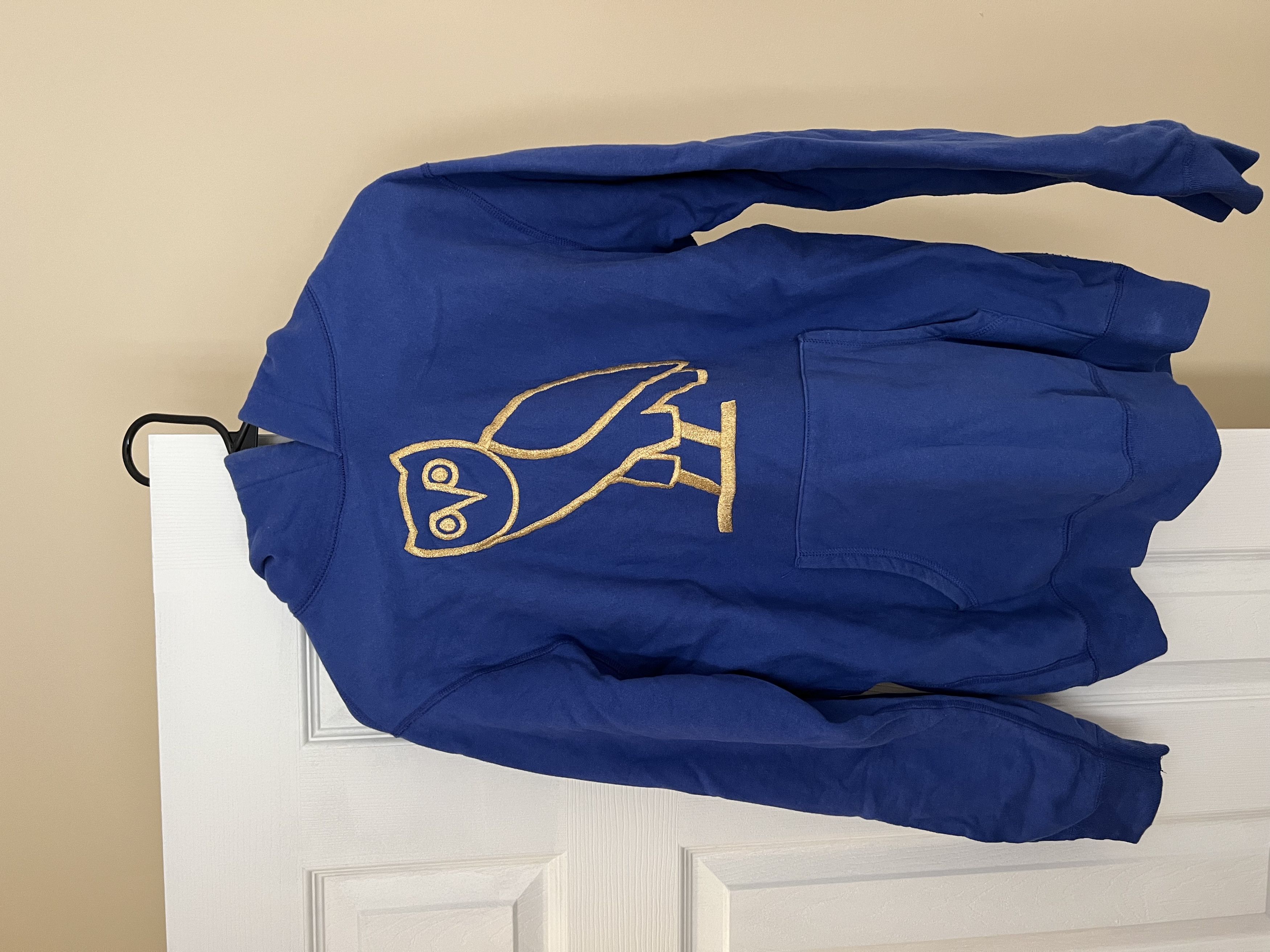 Octobers Very Own OVO Blue/Gold Owl Hoodie | Grailed