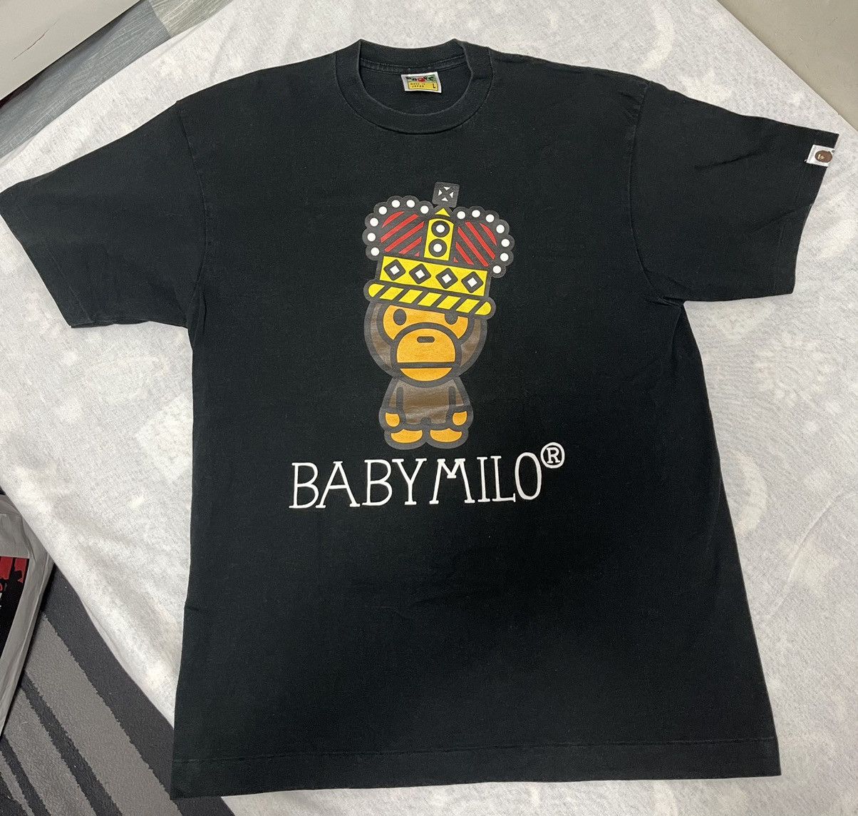 Bape Free Shipping‼️ Bape NFS Edition Big Crown Baby Milo Logo Tee ...
