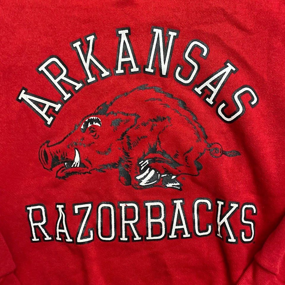 Vintage vintage Arkansas Razorbacks Mock Neck Sweatshirt XL | Grailed