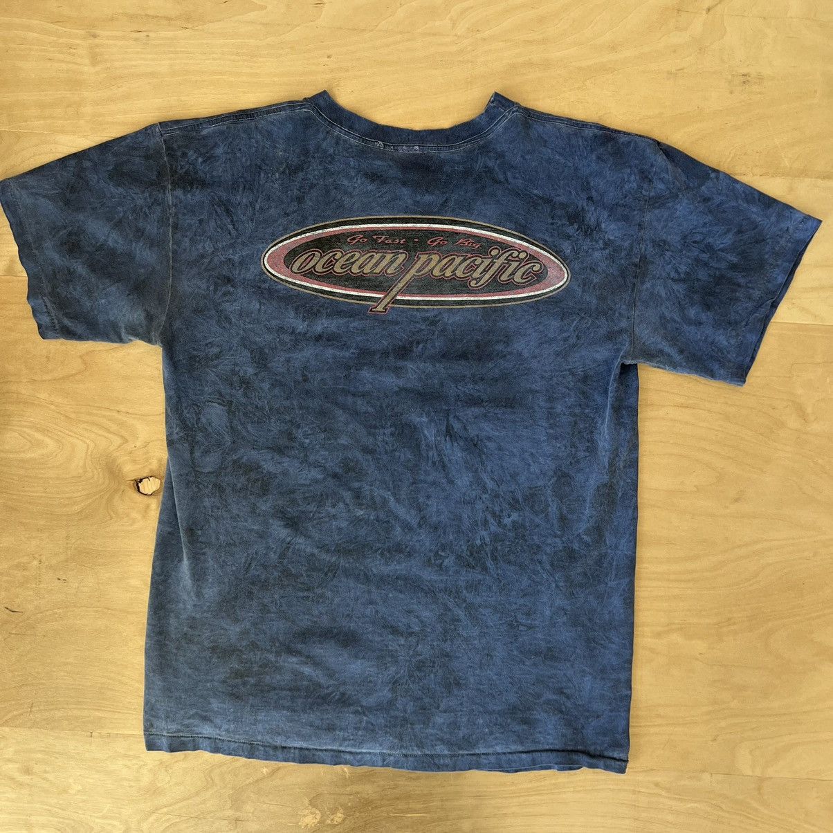 Ocean Pacific × Vintage Vintage Ocean Pacific Shirt Blue Tie Dye Go ...