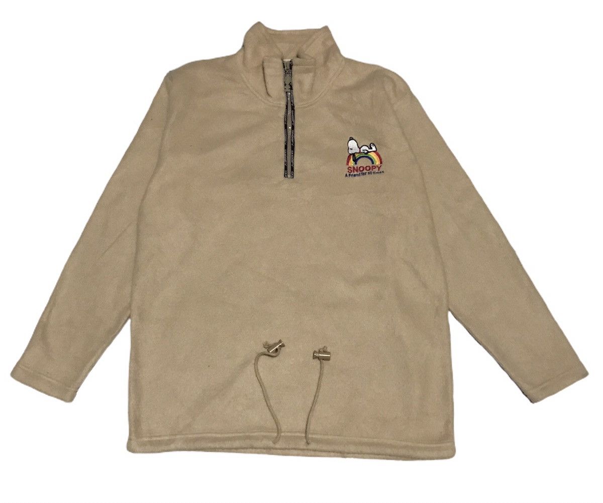 Peanuts × Rainbow × Vintage Vintage Peanuts Rainbow Logo Fleece Half ...