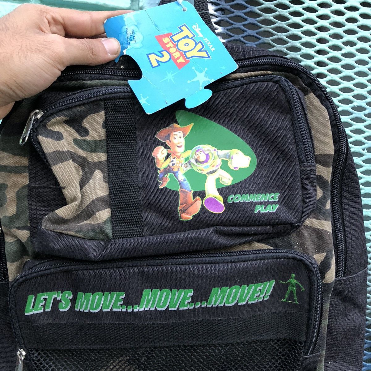 Disney × Movie × Vintage NWT 1999 Toy Story 2 Backpack Woody & Buzz 90s ...