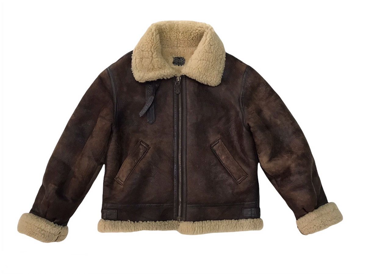 Military Type B-3 Sheepskin Flight Fedeless Military Jacket | Grailed