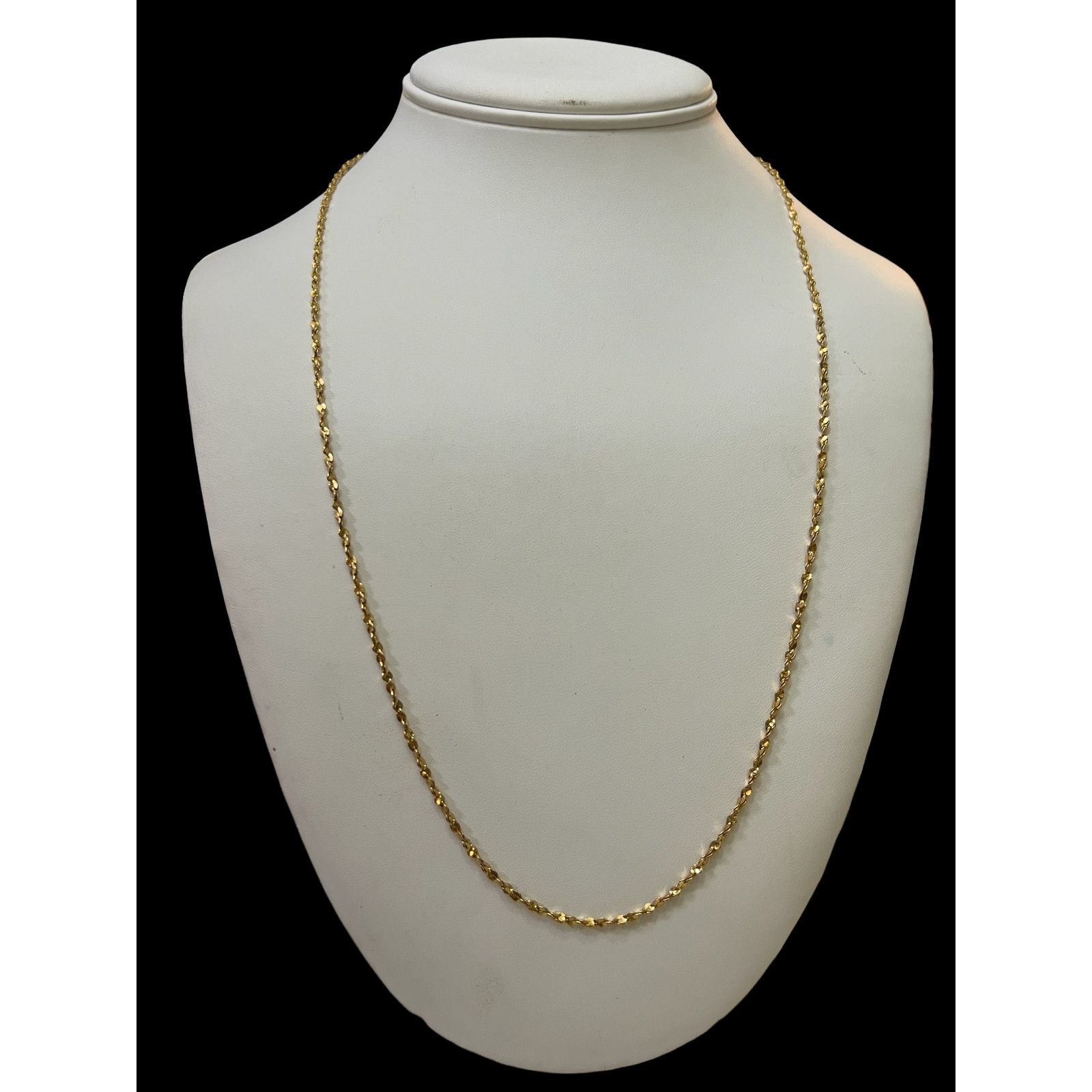 Vintage Designer Merlite Gold Tone Twist Chain Necklace 24" | Grailed