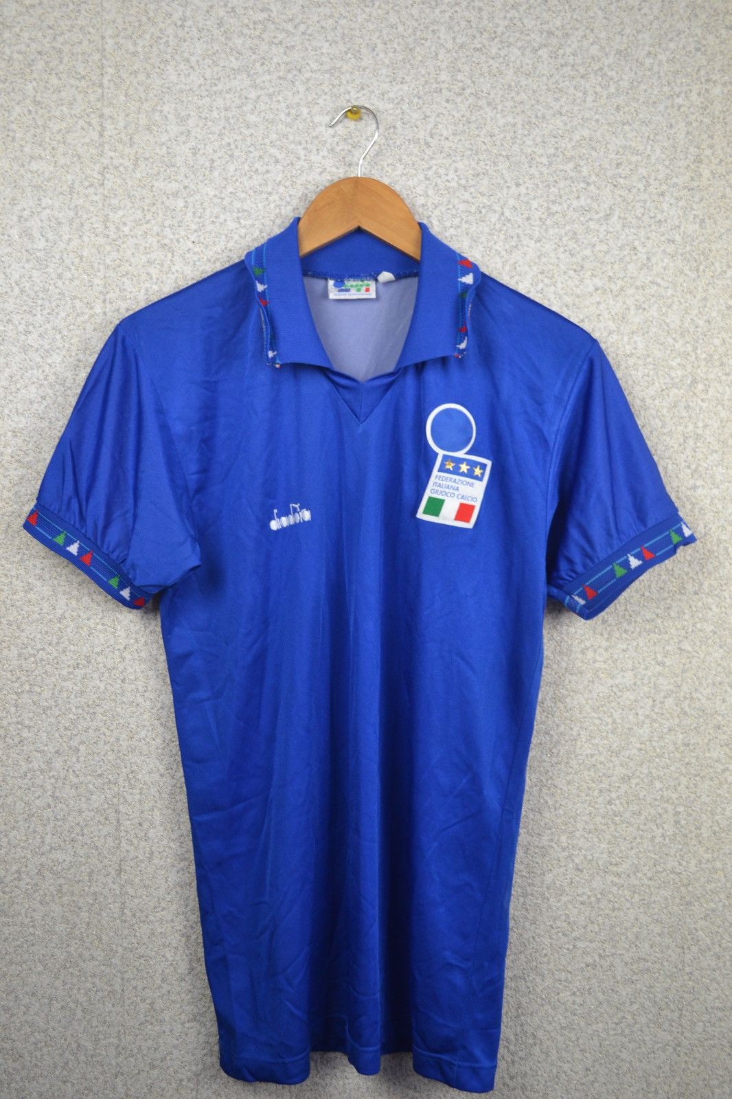 Diadora × Soccer Jersey × Vintage Italy Italia L 1991 1992 diadora ...