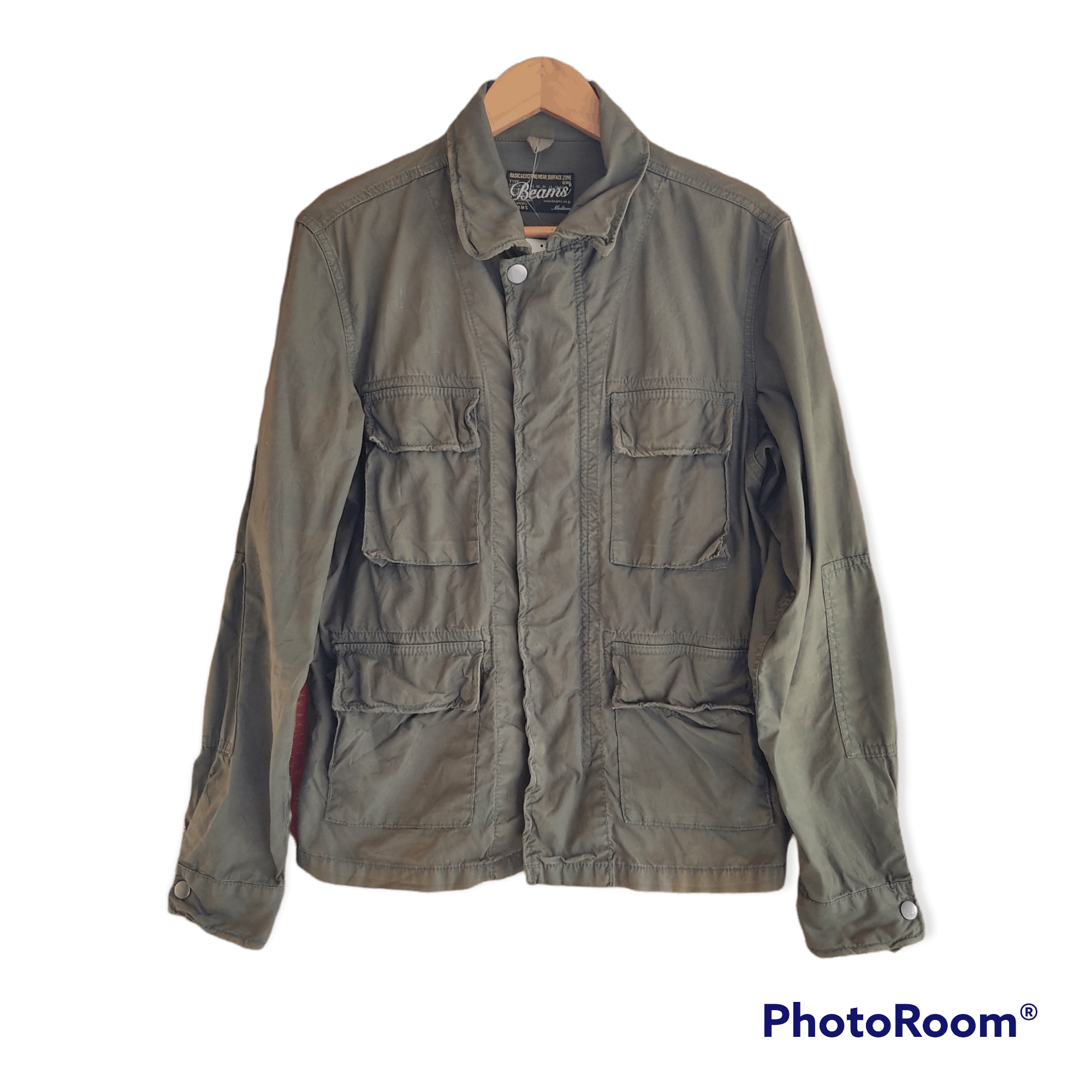 Beams Plus Beams Six Pocket Jacket Green Army | Grailed