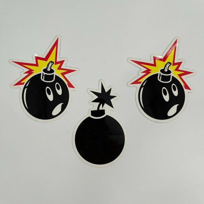 The Hundreds The Hundreds Sticker Lot of 3 Atom Bomb Decals Logos | Grailed