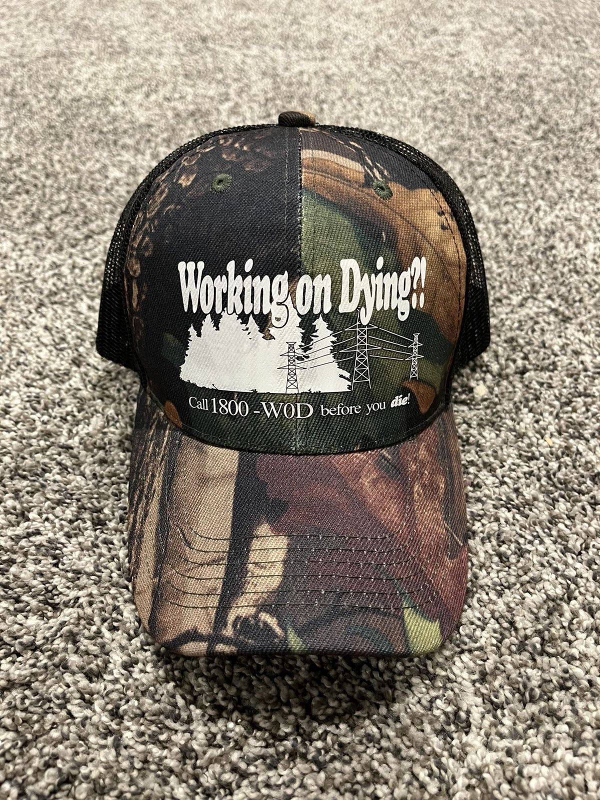 Goth Money Working on Dying Trucker Hat Camo | Grailed