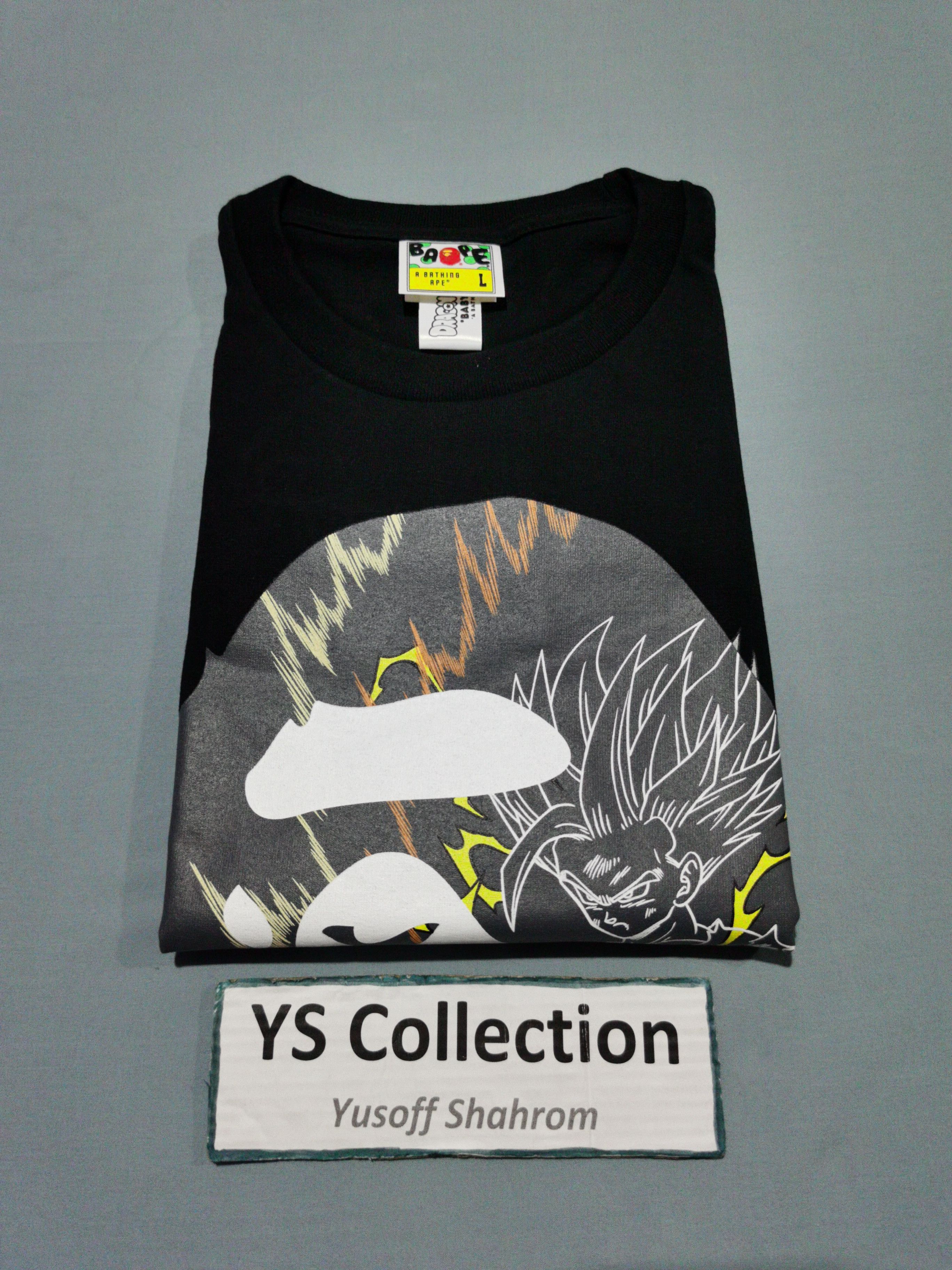 Bape Bape x Dragon Ball Z Son Gohan Ape Head Tee | Grailed
