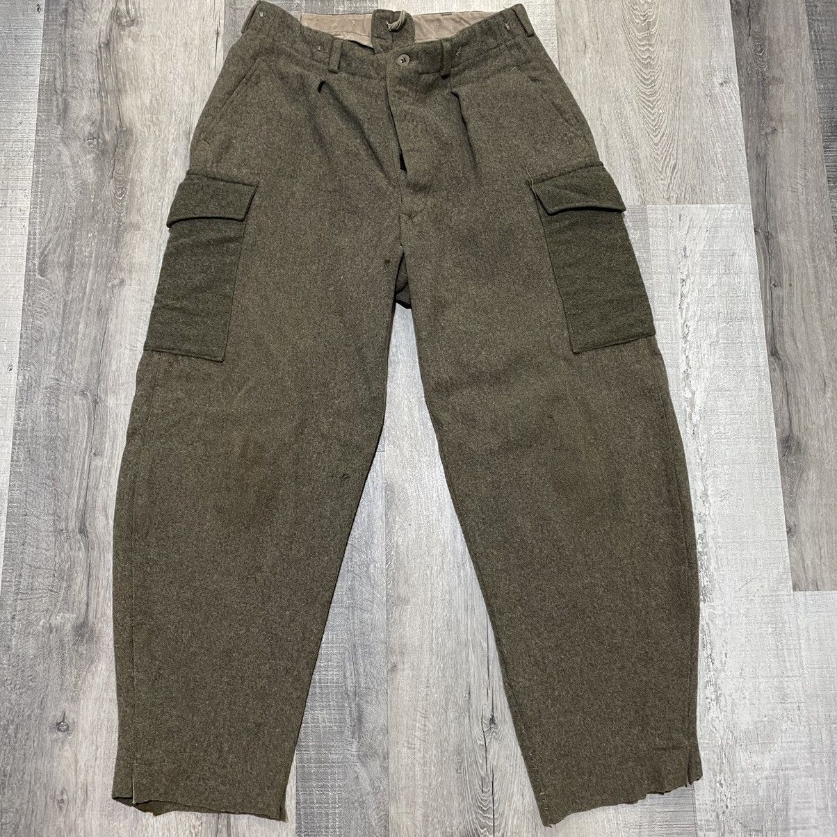 Vintage VTG 60s Green Wool Swedish Military Army Trouser Pants 34 | Grailed