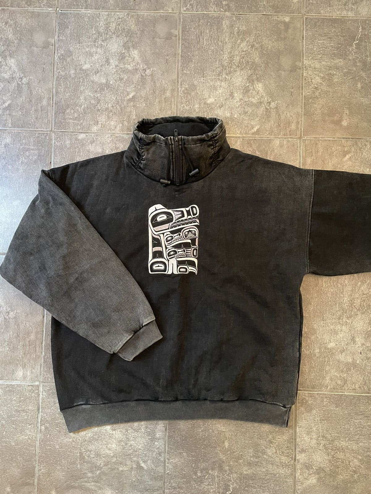 Native × Vintage Vintage Native Sweater Fuzzy Stonewash Made in Canada ...