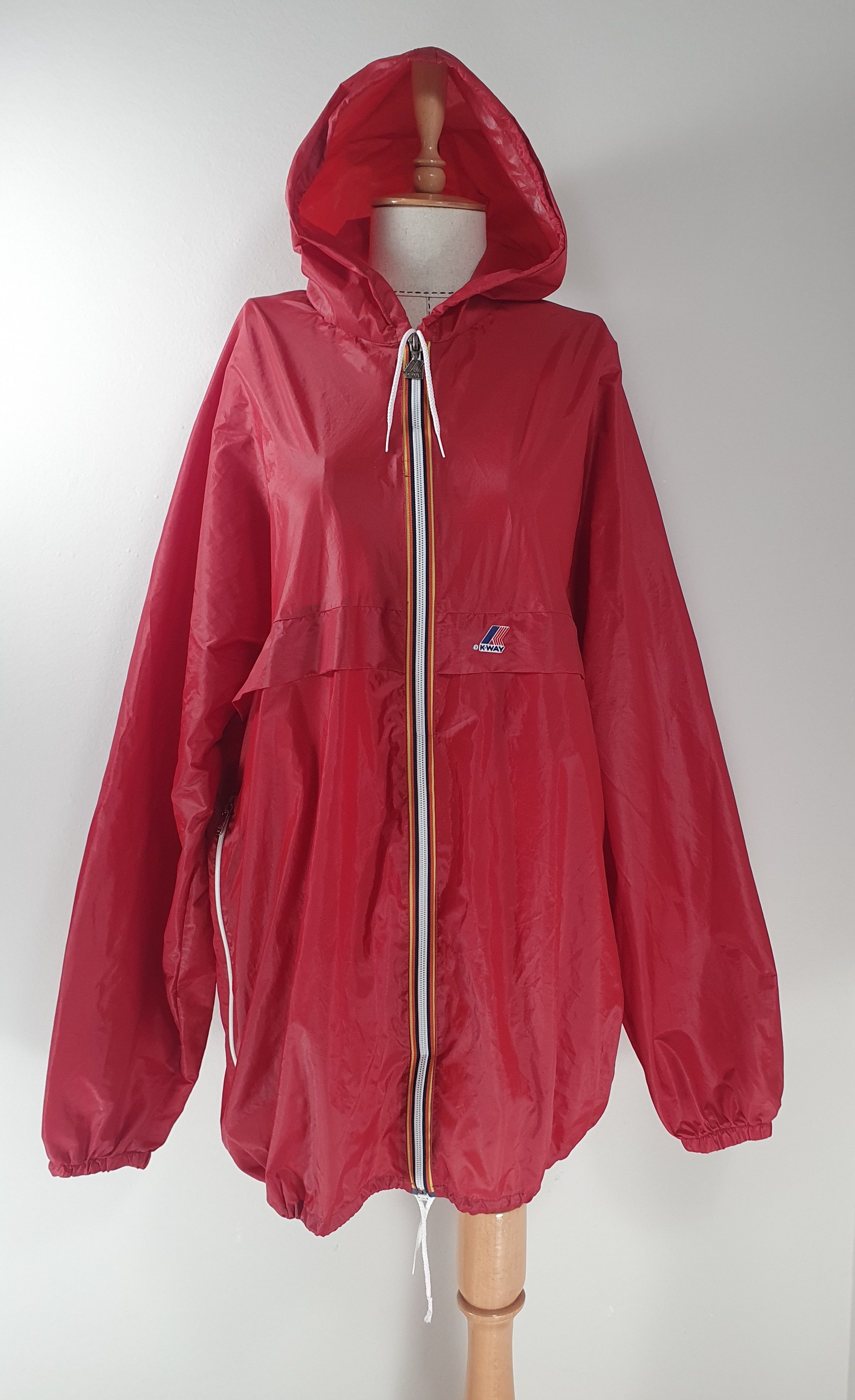 K-Way Rain jacket in red | Grailed