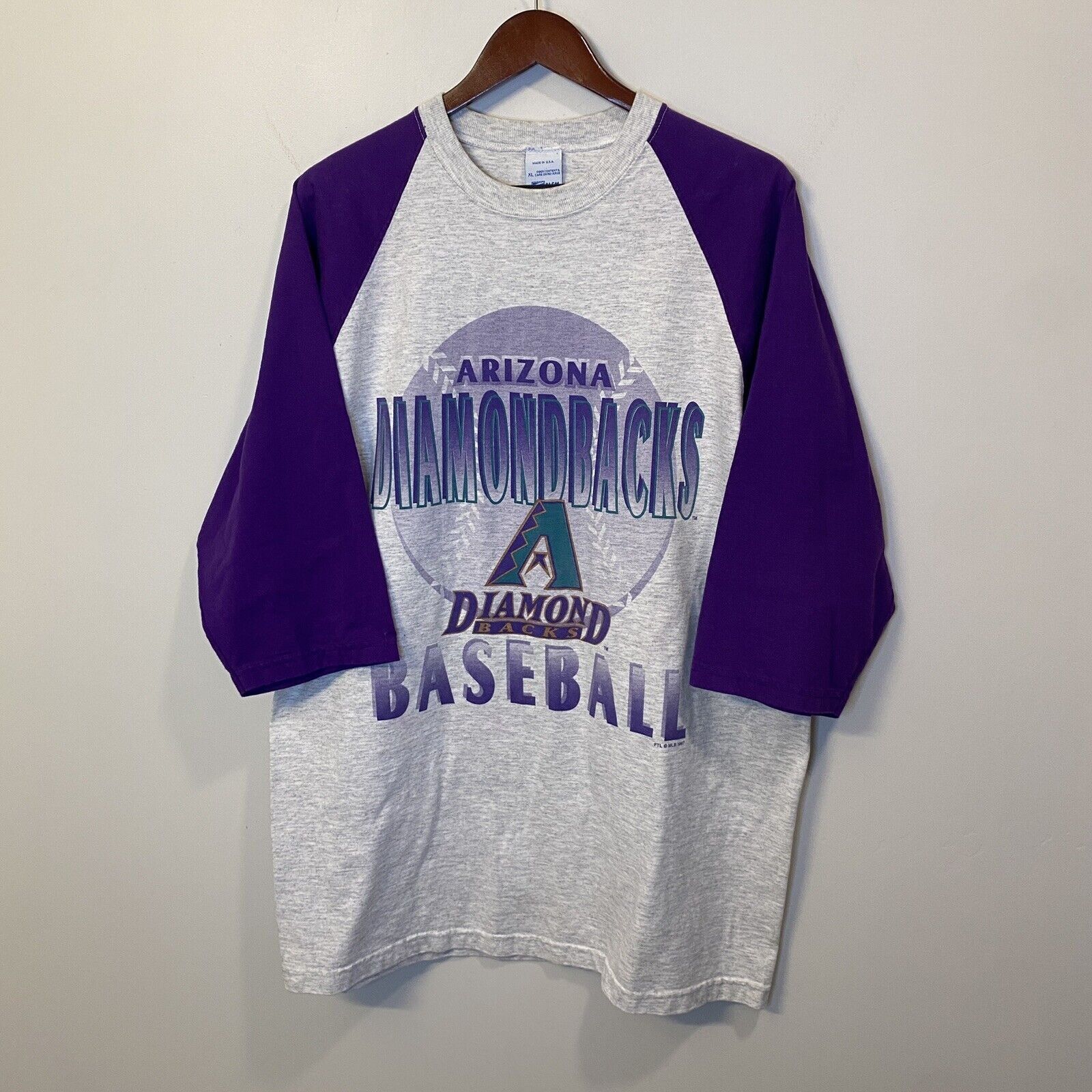 Vintage VTG 90s Arizona Diamondbacks 3/4 Sleeve Baseball Shirt | Grailed