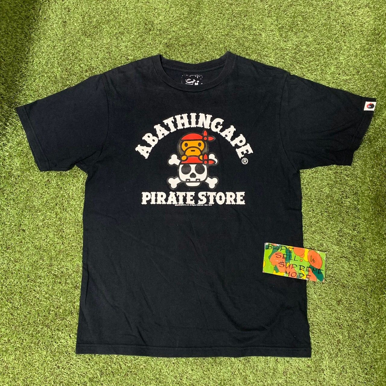 Bape BAPE pirate black TEE | Grailed