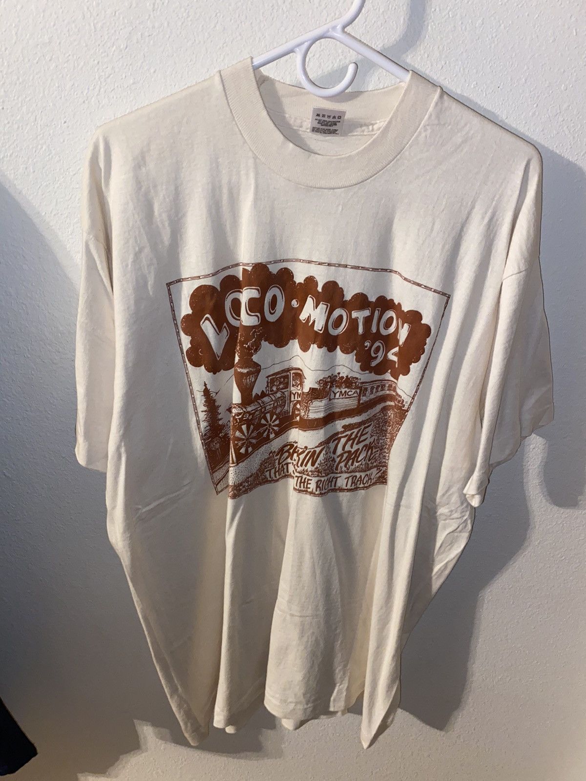 Vintage Vintage 1994 YMCA train t-shirt | Grailed