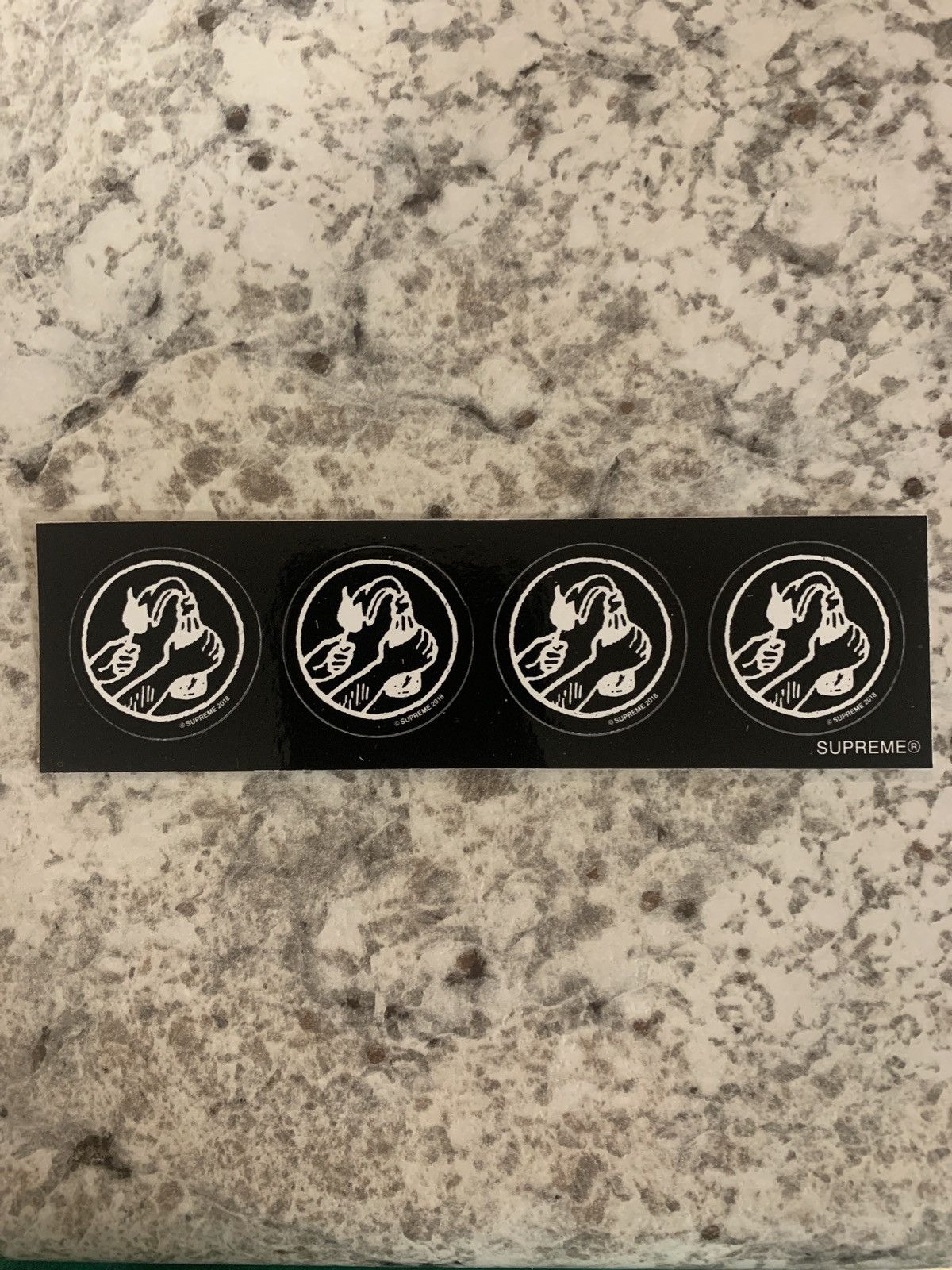 Supreme Supreme Molotov Cocktail Sticker Sheet SS18 Black | Grailed