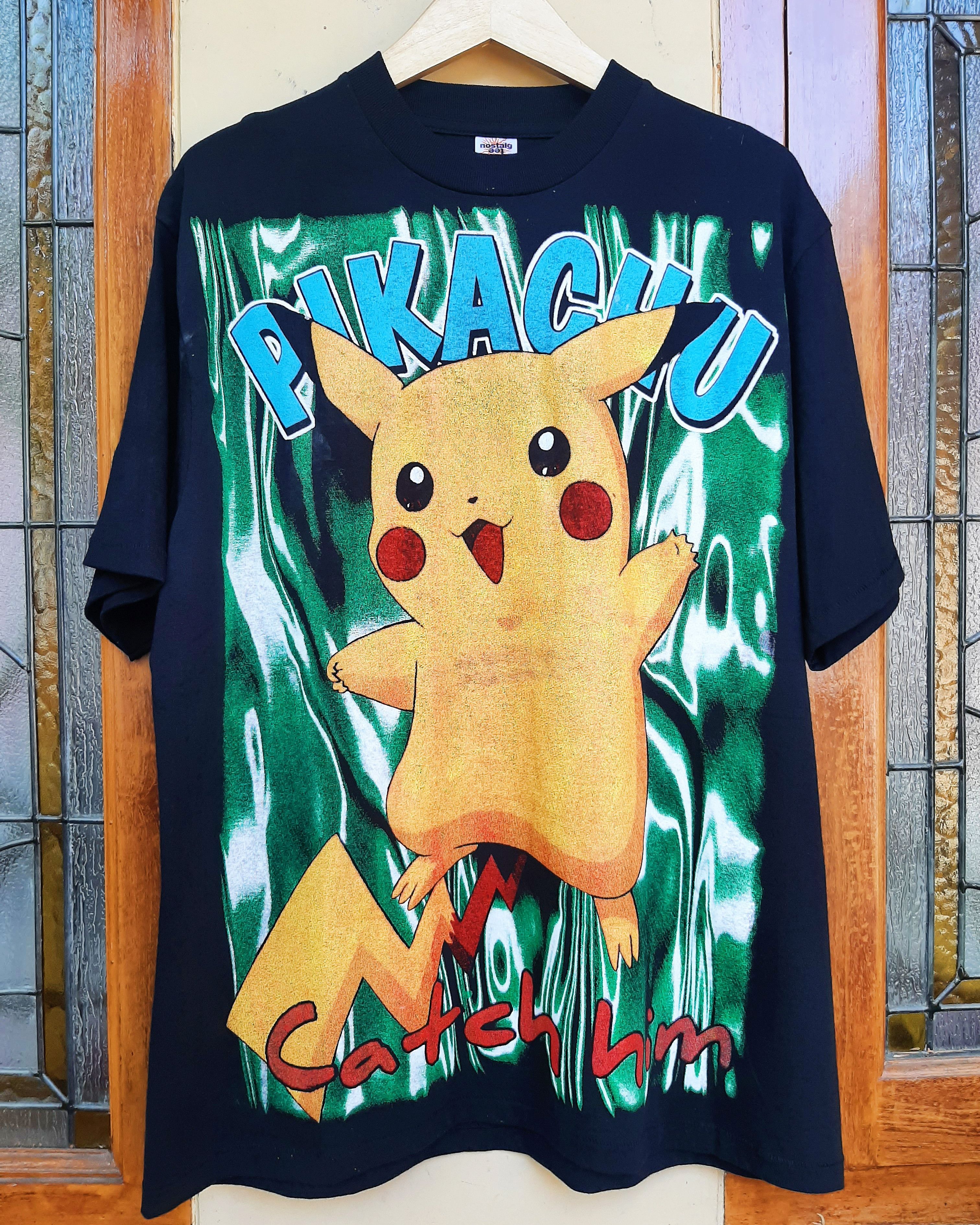 Anime × Rap Tees × Vintage Pokemon Pikachu Gengar Modern Bootleg | Grailed