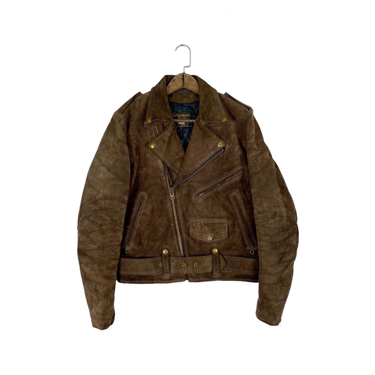 Vanson Leathers Vanson Leathers Heavyweight Washed Suede Rider Jacket ...