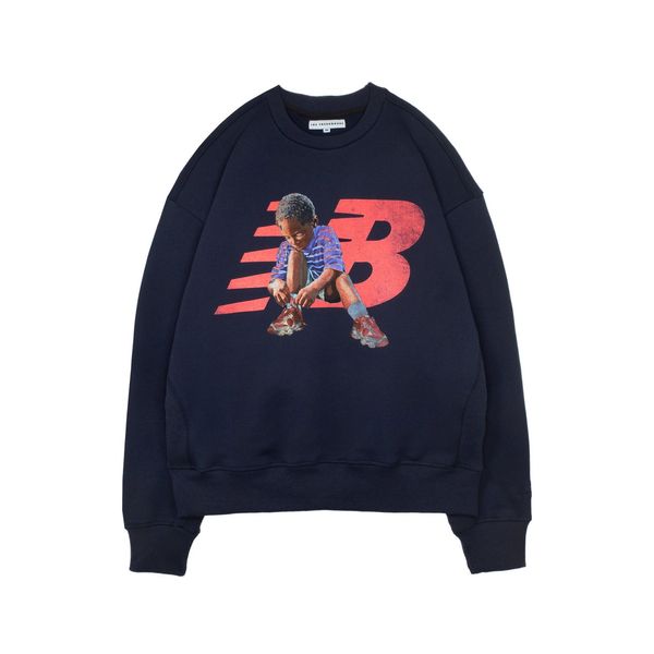 New Balance Joefreshgoods x New Balance Nostalgic Crewneck (Navy) | Grailed